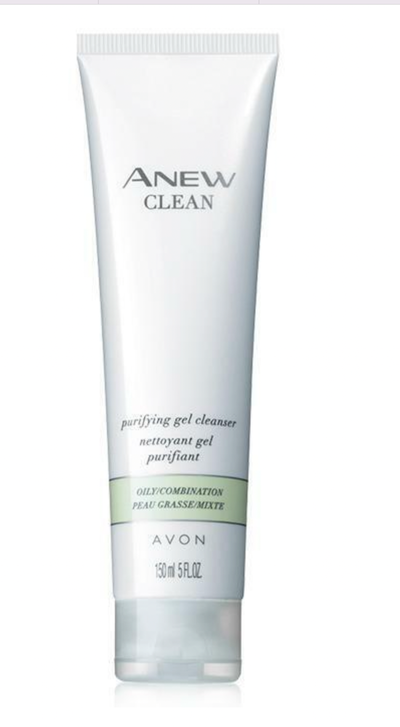 Avon Anew Clean Purifying Gel Cleanser Oily/Combination Skin (Sealed ...