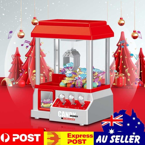 Plastic Electronic Claw Machine Entertainment Mini Candy Grab Machine ...
