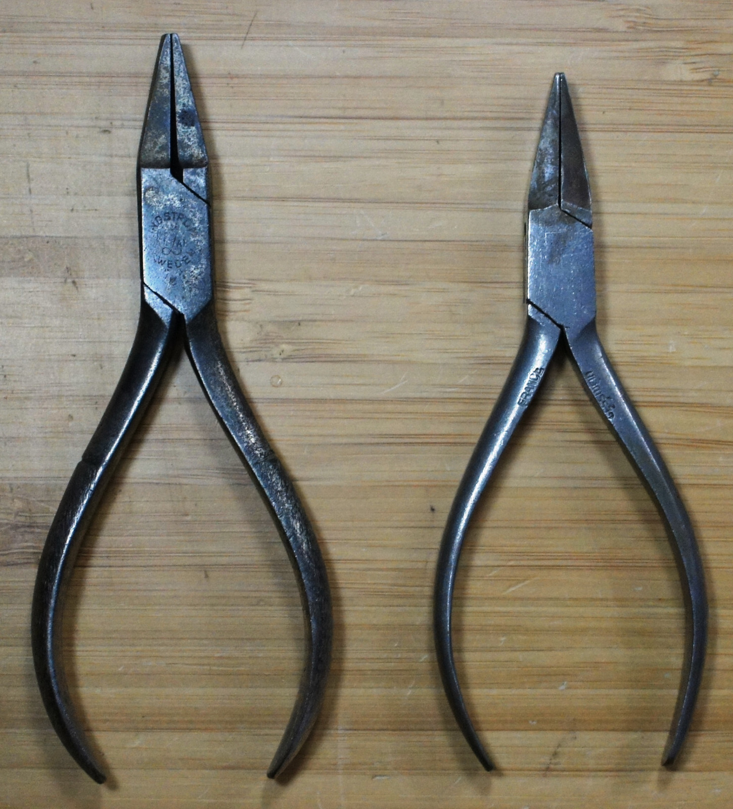 7 Watchmaker Jeweler Plier & Cutter Tool Lot Watch Clock Wood Metal ...