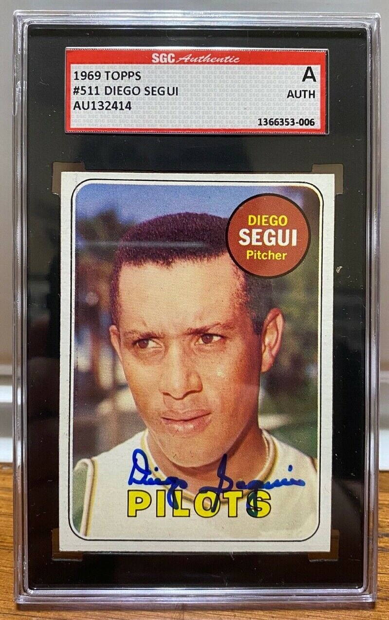 SEATTLE PILOTS signed DIEGO SEGUI #511 - 1969 Topps - AUTHENTICATED | eBay