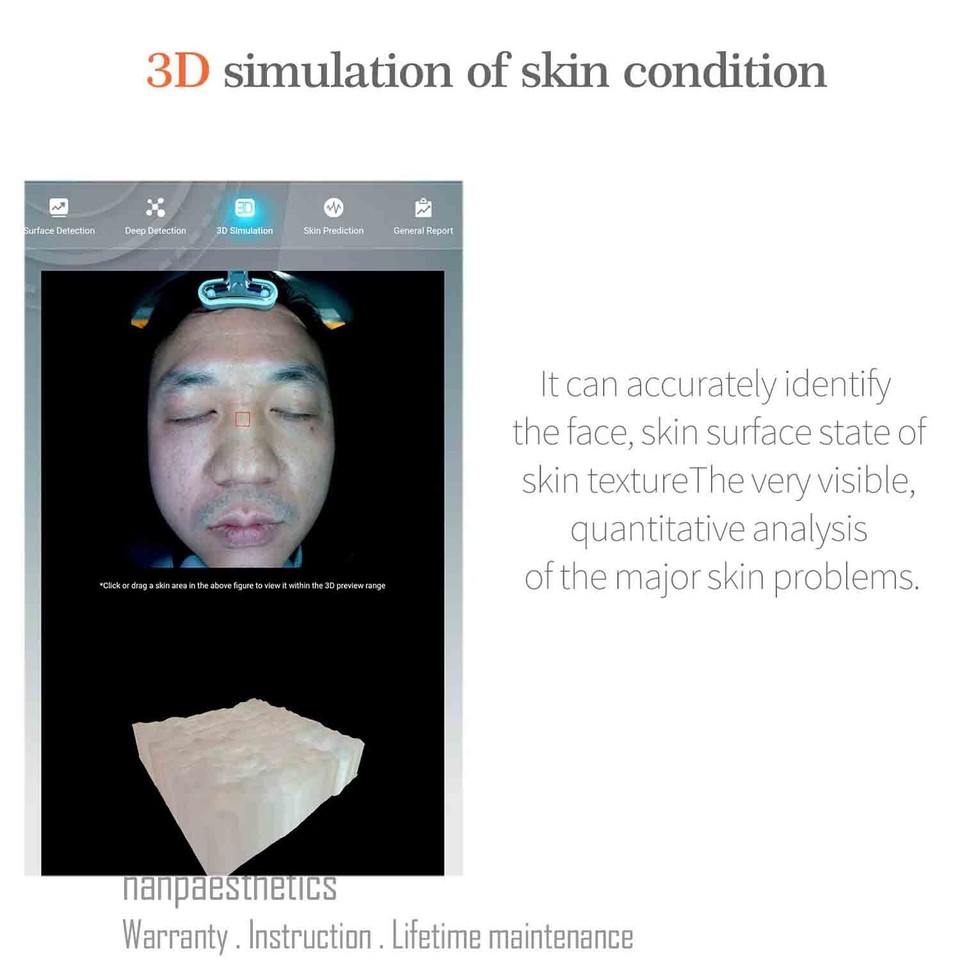 Professional 3D Face Skin Analyzer Scanner Machine Facial Analysis Skin ...