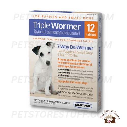 Durvet Triple Wormer - Dog/Puppy De-Wormer - ALL Sizes - FAST FREE ...