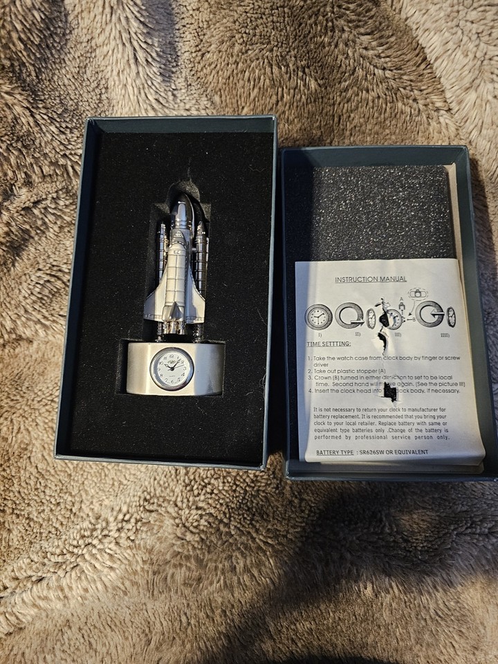 Sanis Space Shuttle Clock with Gift Box & Instructions. From USAF ...