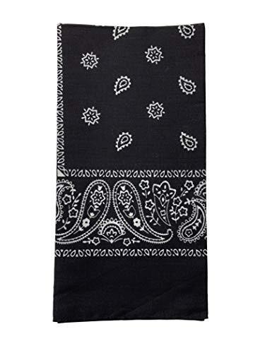 100% Cotton 10 Pack Fine Bandanas Black | eBay