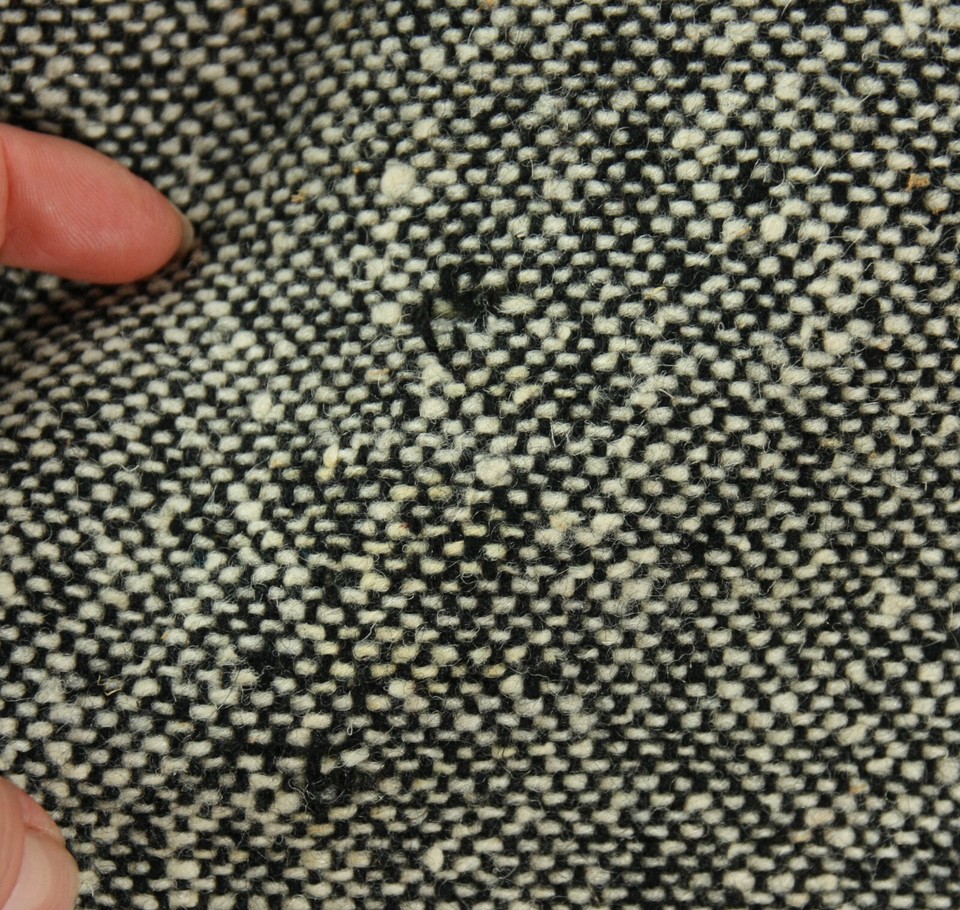 Vintage Prestige Boston Gray Wool Tweed Velvet Trim Maxi Long Full ...