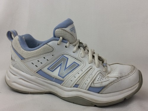NEW BALANCE 409 Womens 6.5 Med Running Sneakers Shoes White Blue ...