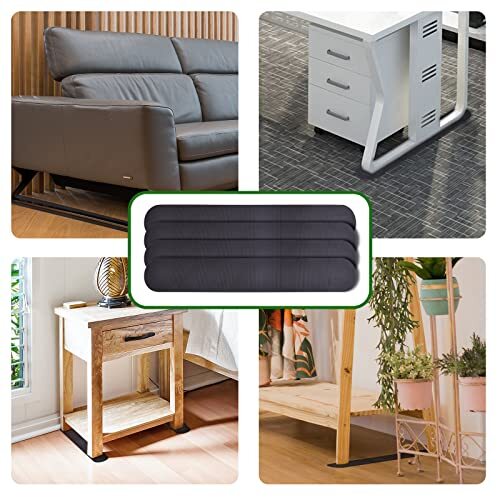 4 Pack Anti-Slip Furniture Rail PadsNon Skid Furniture Pads for ...