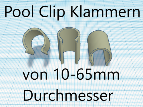 5x Klammern Clip Abdeckplane Pool Abdeckung Abdeckfolie Bestway Intex ...