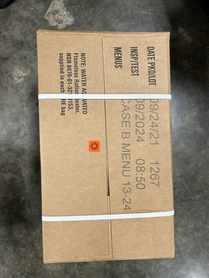 MRE U.S Military Meals Case B Menu MRE 12 Ready to Eat | eBay