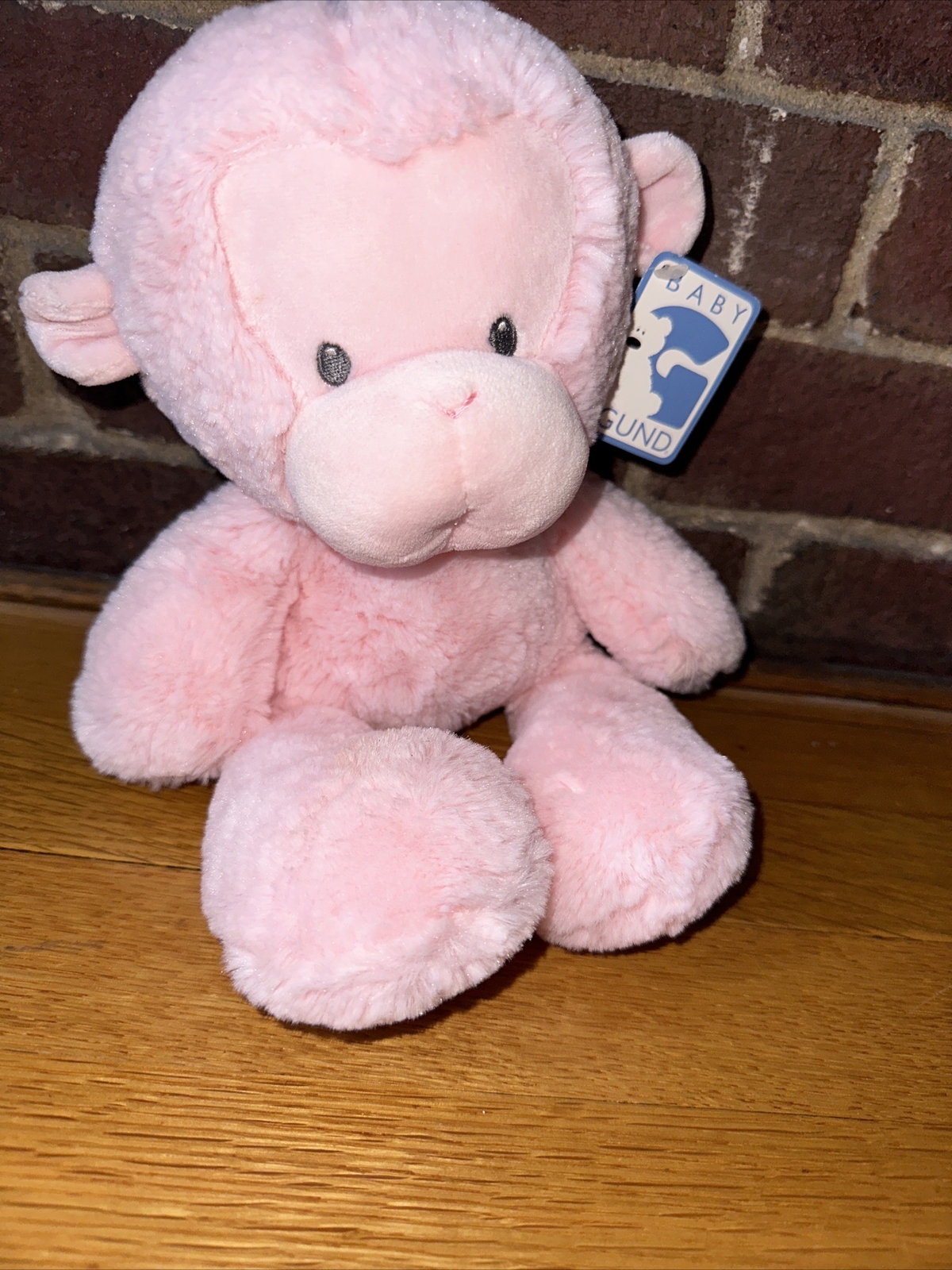 NWT New Baby Gund Pink Monkey Lovey Security Plush 4047425 Stuffed ...