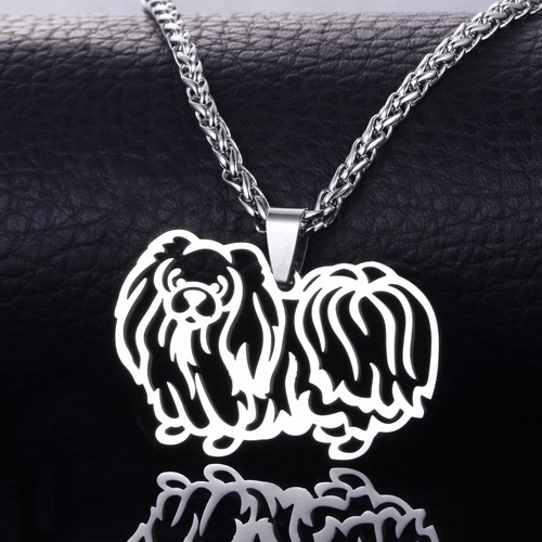 Stainless Steel Pekingese Chinese Spaniel Peking Dog Pet Pelchie Charm ...