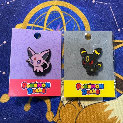 Pokemon Dolls Pin Badge Espeon Umbreon | eBay