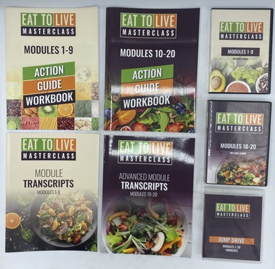 Eat To Live Masterclass Modules 1-20 Joel Fuhrman Weight Loss USB, CDs ...
