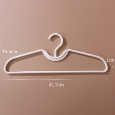 Short Neck Hangers Coat Hanger Anti-slip Surface Hanger Pack Of 10 ...