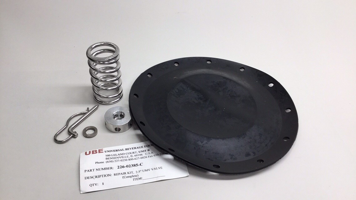 UBE 226-02385-C Repair Spring Kit 2.5" UMV Valve (No O-ring/seal) | eBay