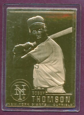 Danbury Mint Bobby Thompson #77 Set Break 22Kt Gold Card Sealed Mint | eBay
