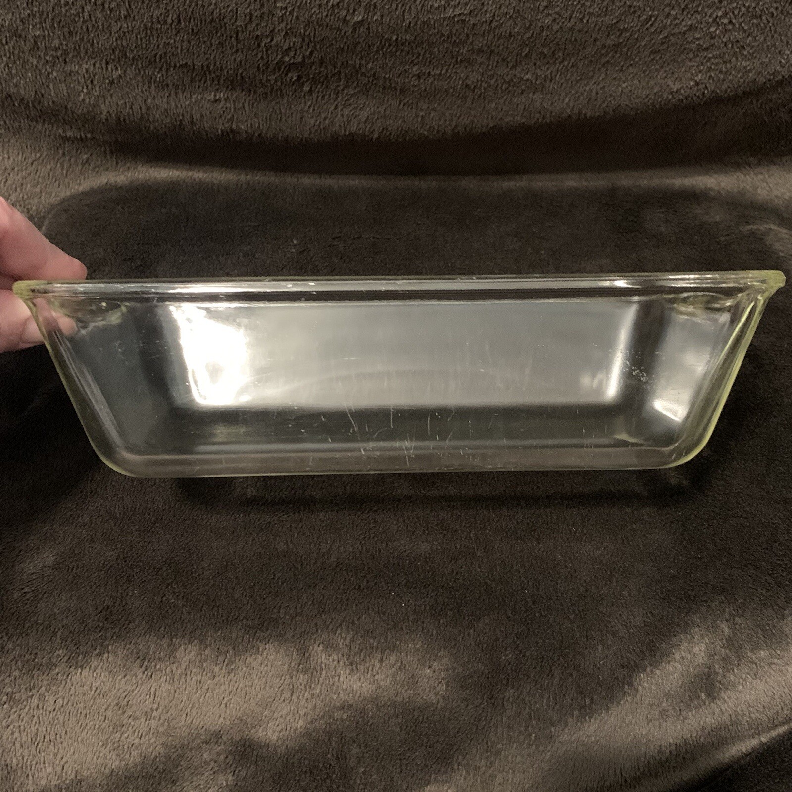 VTG PYREX LARGE 214 Clear Glass Loaf Baking Dish Pan W/ Older Trademark ...