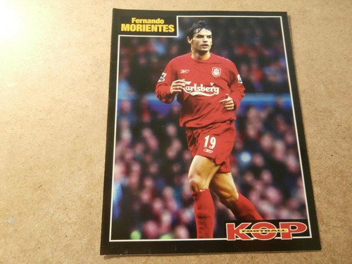 FERNANDO MORIENTES, LIVERPOOL FC, RARE FOOTBALL ROOKIE CARD KOP ...