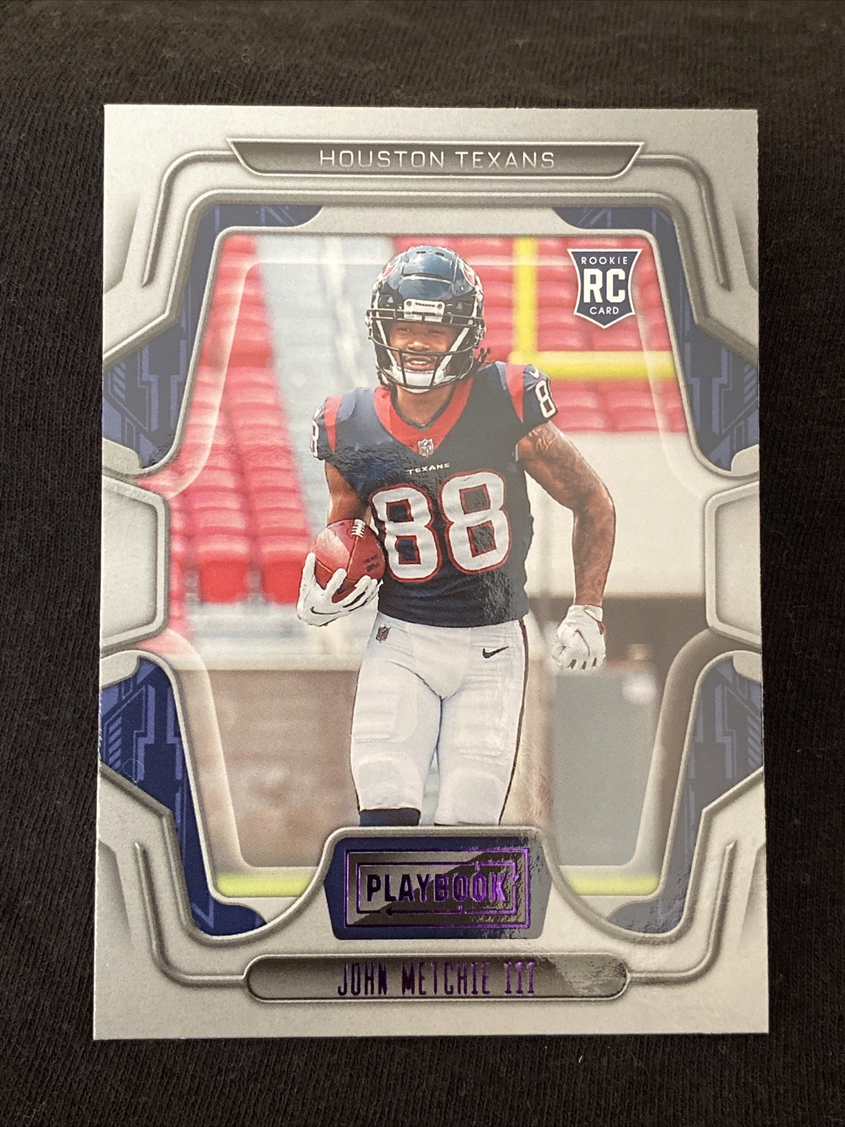2022 Panini Playbook Football Purple John Metchie III RC 117 Houston ...