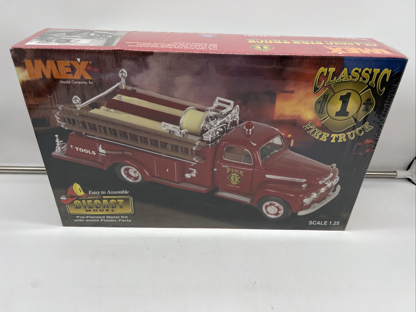 IMEX 1/25 Classic 1952 Ford Fire Truck N° 1 Diecast Model Kit 251001 ...