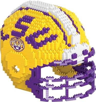 FOCO BRXLZ NCAA LSU Tigers Football Helmet 3-D Construction Toy | eBay
