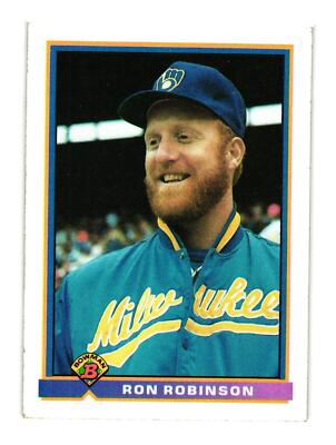 1991 Bowman #39 Ron Robinson Milwaukee Brewers | eBay