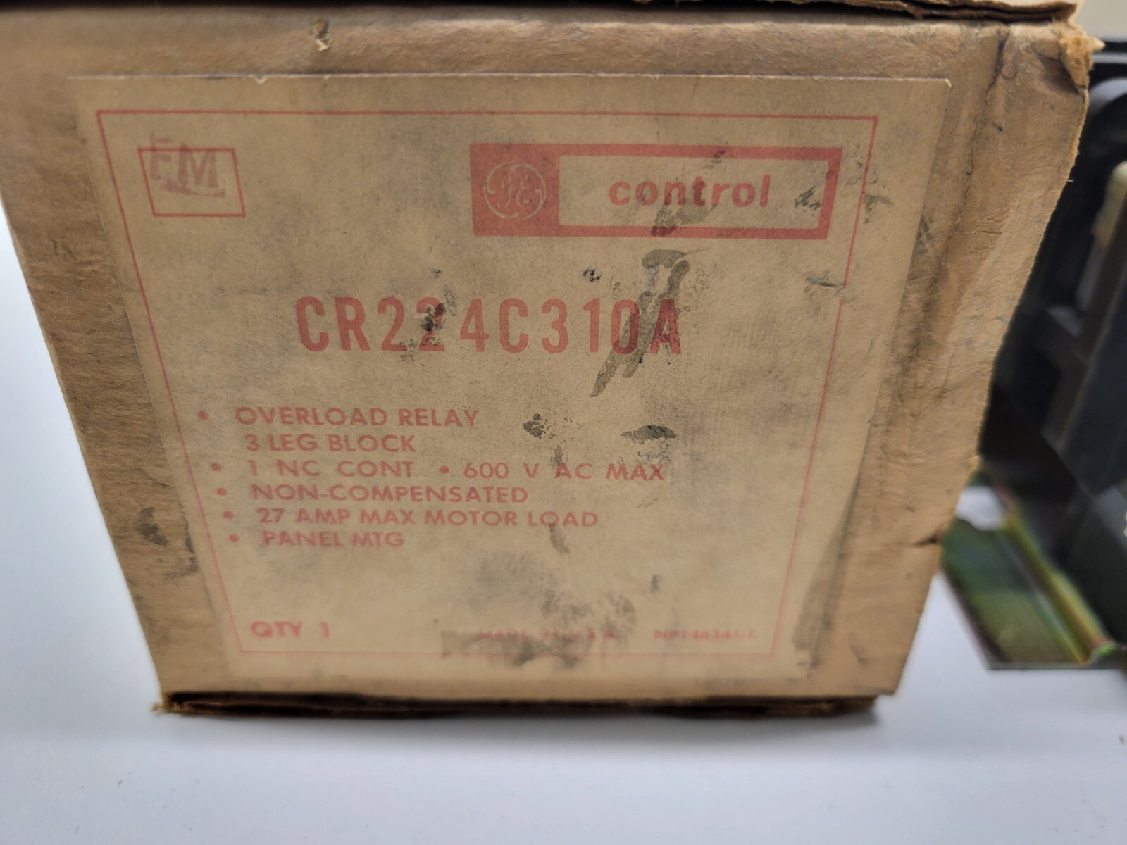 General Electric Overload Relay Cr224c 310a for sale online | eBay