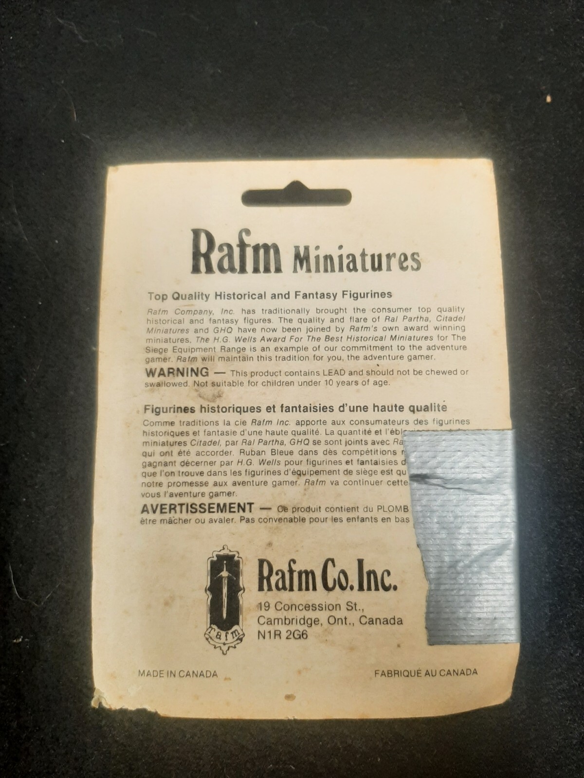 RAFM Miniatures Blister IN-17 French Candian Militiamen NIB | eBay