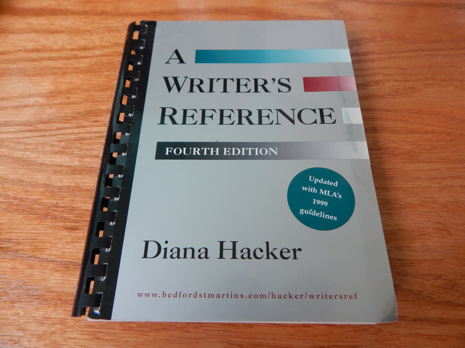 A Writer's Reference Fourth Edition by Diana Hacker (1999, Paperback ...