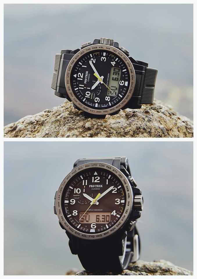 CASIO PROTREK PRW-51Y-1JF Solar Radio Men Watch Climber Line Biomass ...