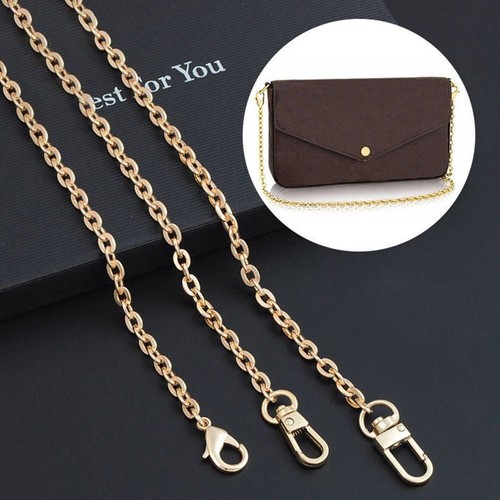 Gold Silver Black Metal Bag Chains Adjustable Crossbody Chain | eBay ...