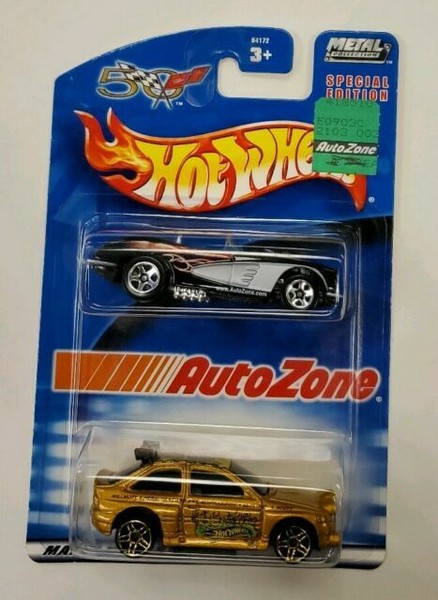 Hot Wheels 2002 Auto Zone Special Edition 2 Car Pack Corvette 50th for ...