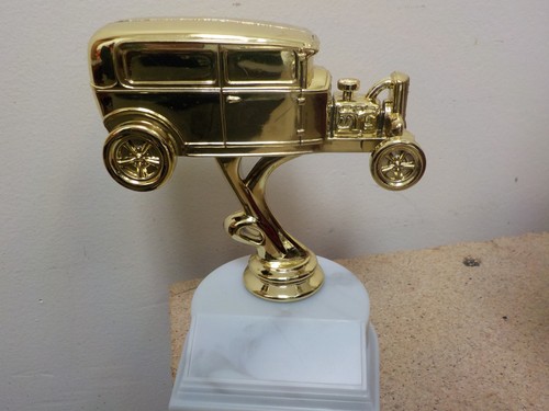 auto racing, car show, award or trophy, Hot Rod figure about 5.5", w ...