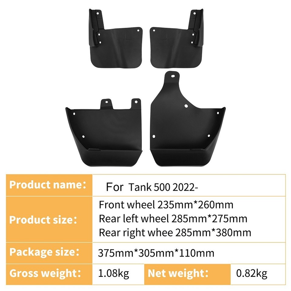 Vehicle Splash Guard Car Splash Guards For Car Protection Easy ...