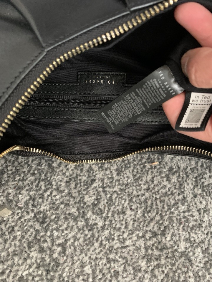 Ted Baker Leather Shoulder Cross Body Bag Black | eBay UK