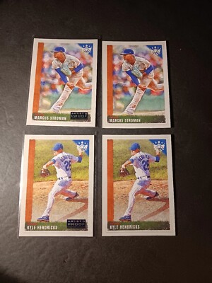 2022 Diamond Kings Marcus Stroman #27/Kyle Hendricks #28 Artist Proof ...
