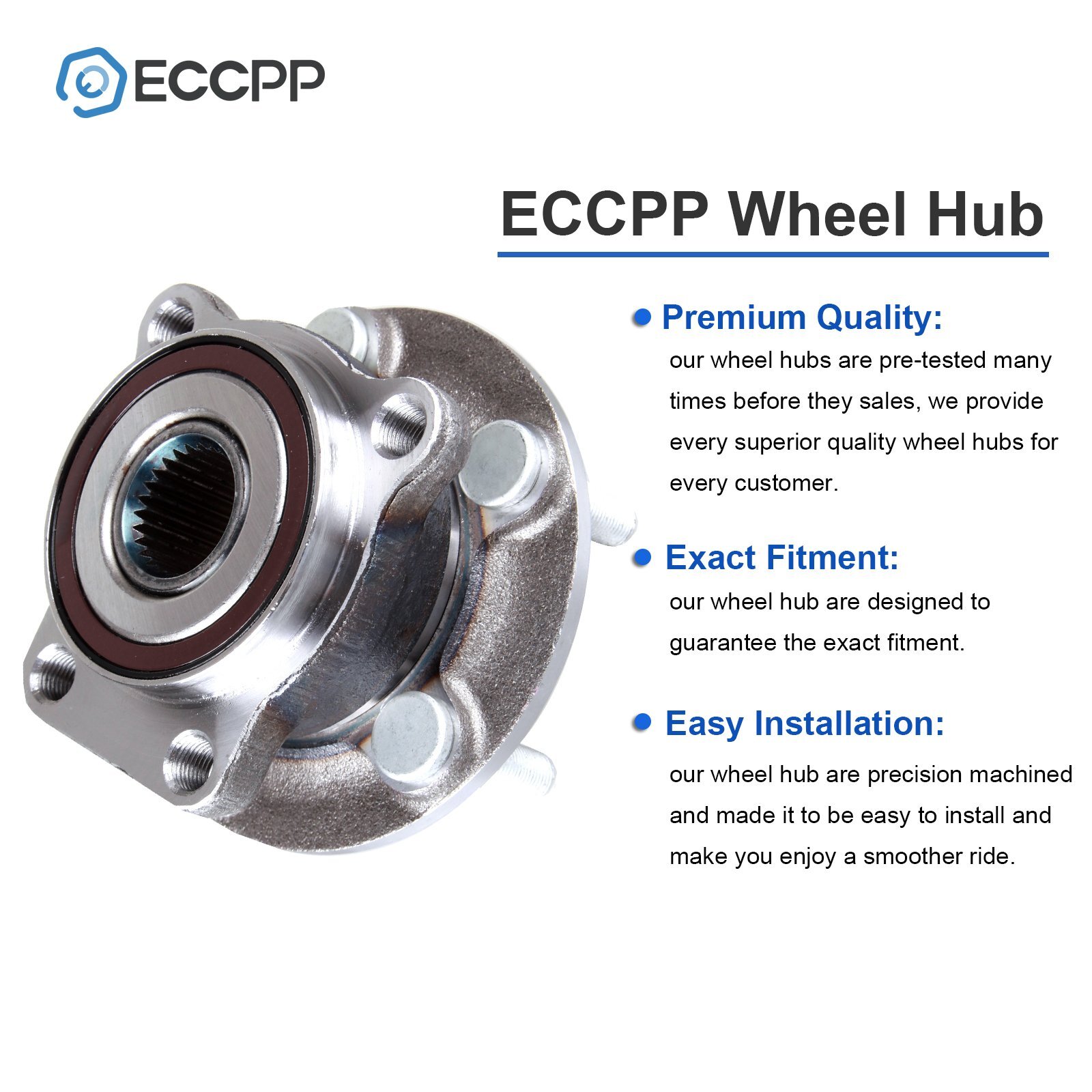 2P Wheel Hub Bearings Assembly Front For Subaru Legacy Outback Impreza ...