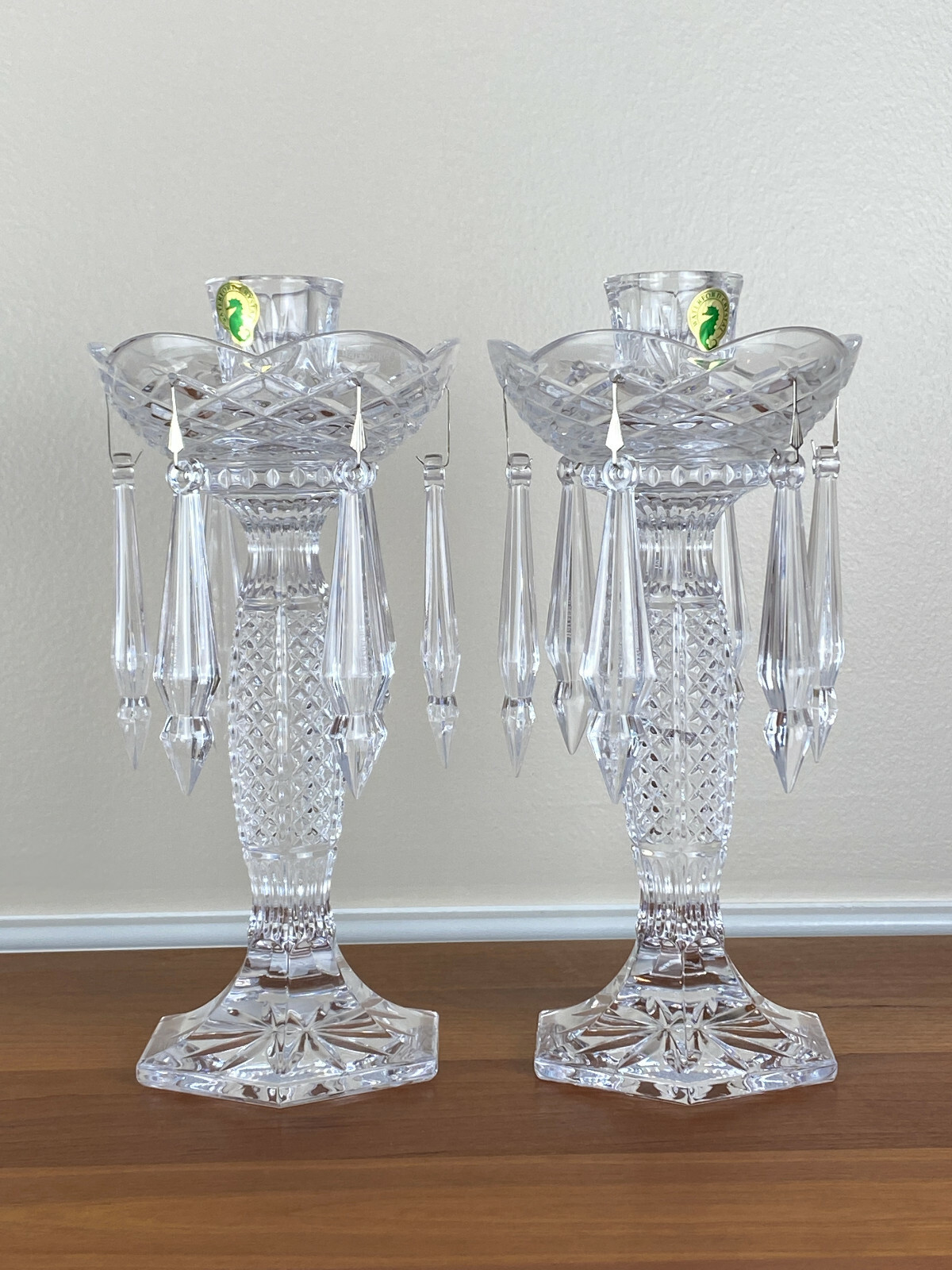 Waterford Crystal TARA Candelabra Tall Candlestick with Prisms 10 ...