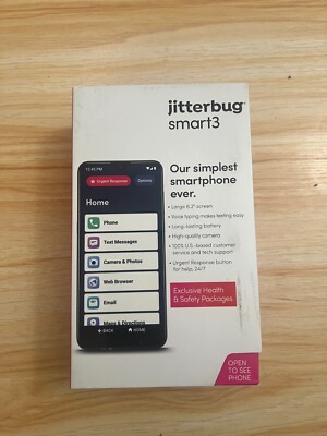 UNLOCKED - Jitterbug Smart3 6.2" Smartphone For Seniors - Brand New | eBay