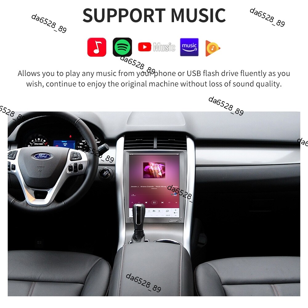 12.1" Car GPS Navigation For Ford Edge 2010-2013 Stereo Radio Head Unit ...