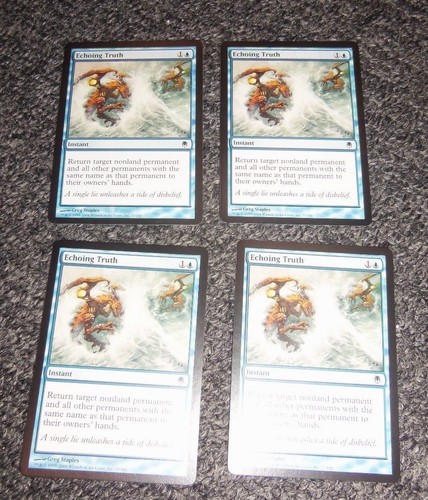 4x Magic the Gathering MtG Echoing Truth Cards Dark Steel | eBay