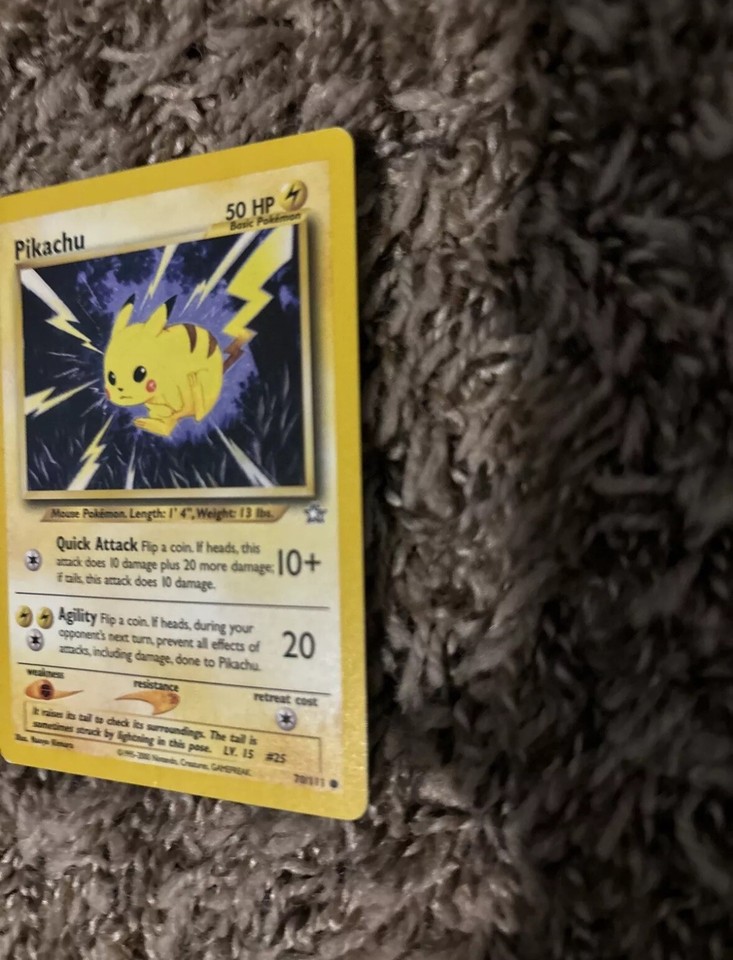 Pikachu 70/111 - 1ST EDITION Neo Genesis Pokemon Card - NM | eBay