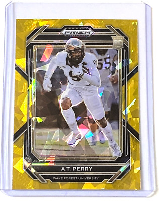 A.T. Perry 2023 Prizm Draft Picks GOLD ICE PRIZM RC - Saints - FREE ...