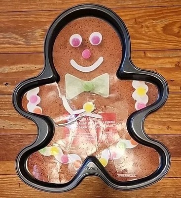 Wilton Gingerbread Man Large Cookie/Cake Pan Mold Non-Stick Pan 14X12 ...