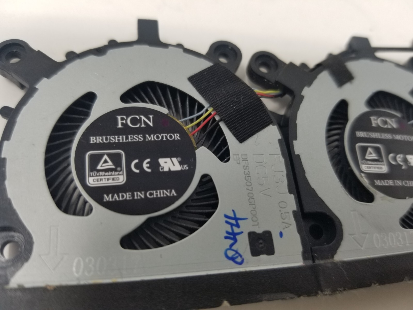 Set of 2 DFS350705PQ0T Laptop CPU Cooling Fan 0.5A DC5V FCN Brushless ...