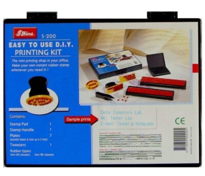 Shiny S-200 DIY Printing Kit 4mm and 5mm Character Height | eBay