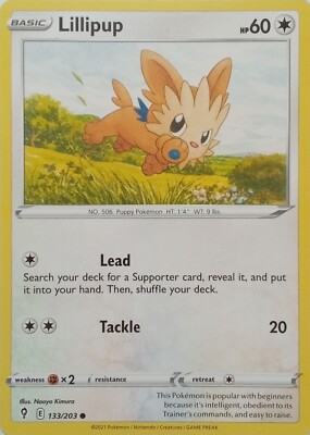 133/203 LILLIPUP | COMMON | EVOLVING SKIES POKEMON CARD | eBay UK