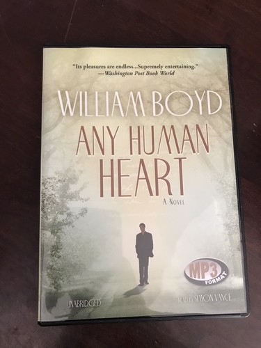 William Boyd Any Human Heart A Novel : Mp3 Format, dvd shelf61 | eBay