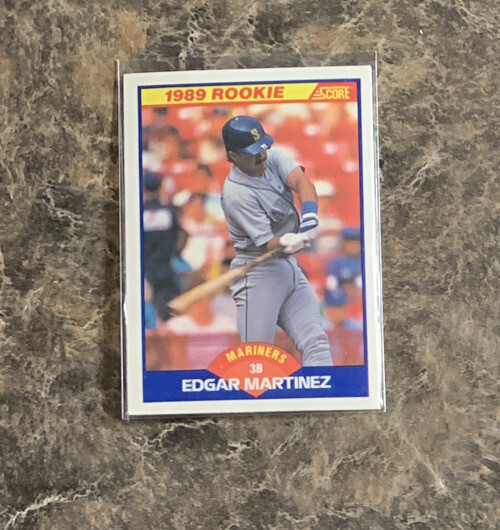 1989 Score Edgar Martinez Rookie Card 637 Seattle Mariners | eBay