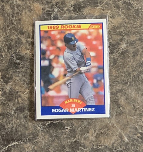 1989 Score Edgar Martinez Rookie Card 637 Seattle Mariners | eBay